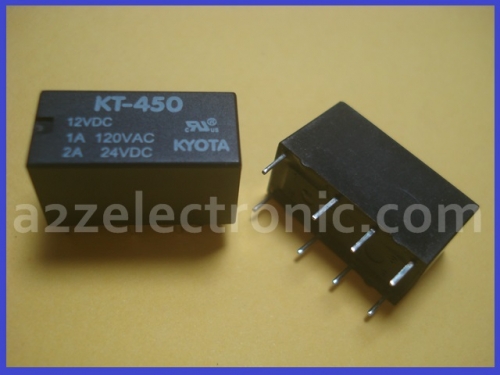 2A 12V 2CO KT450, 8PIN LOW POWER RELAYS KYOTA