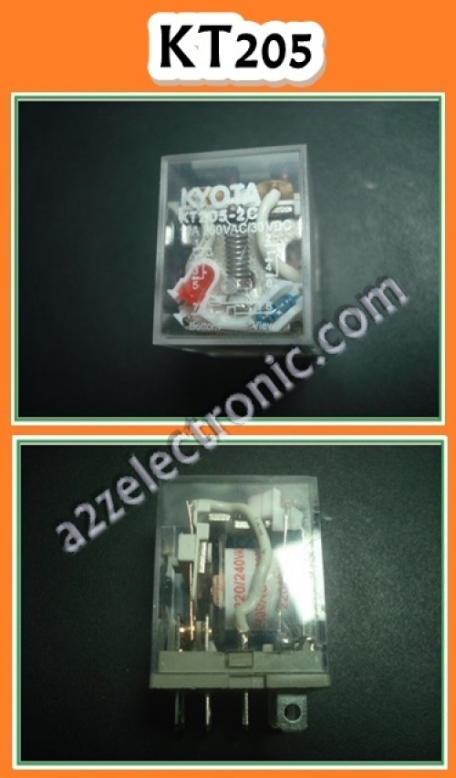 10A 250VAC 2CO KT205 TRANSPARENT TYPE MEDIUM POWER RELAYS KYOTA