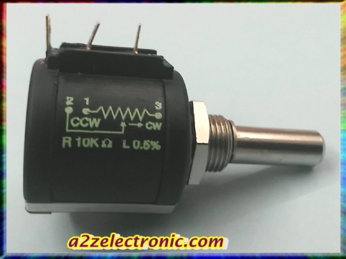 10KE 10 Turn Linear with Dial & Knob Wire wound Potentiometer Pavan